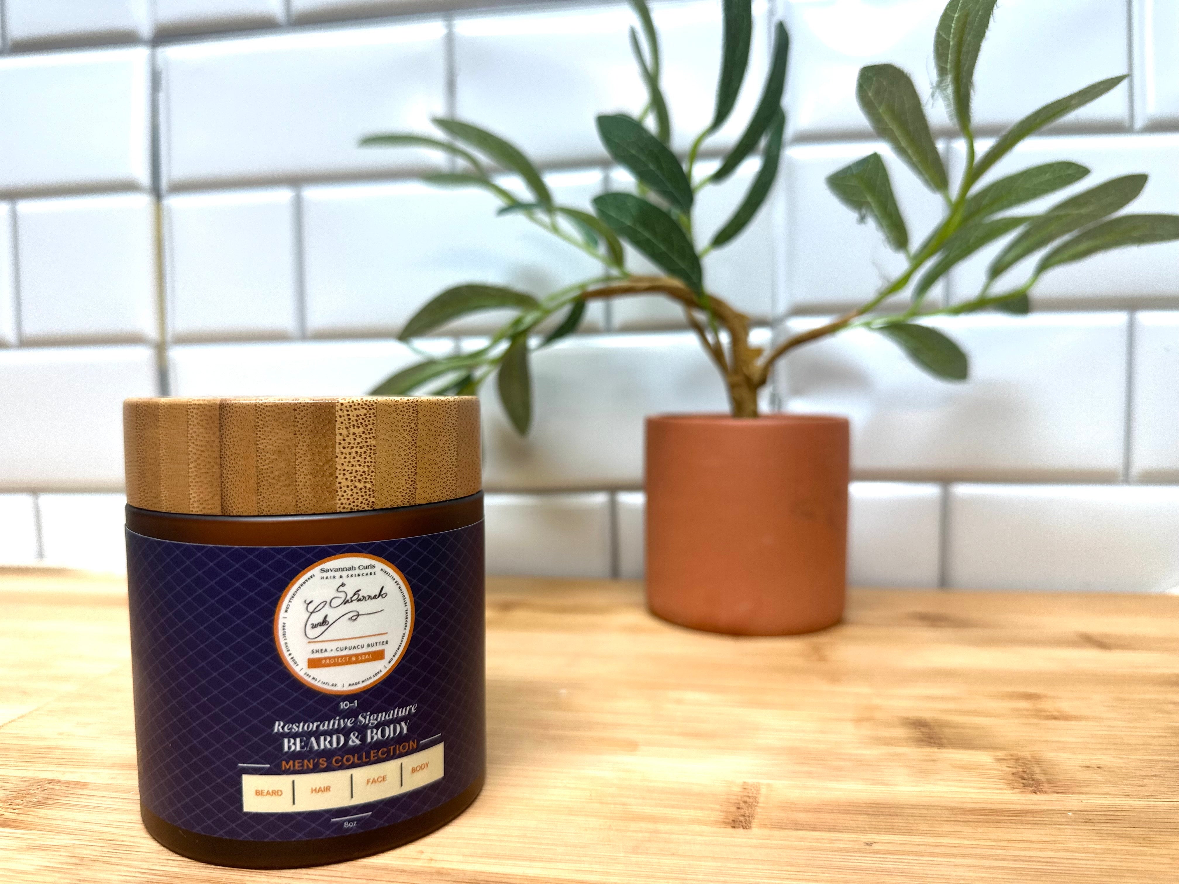 Savannah Curls Men’s Signature Whipped Beard, Hair, and Body Butter ...